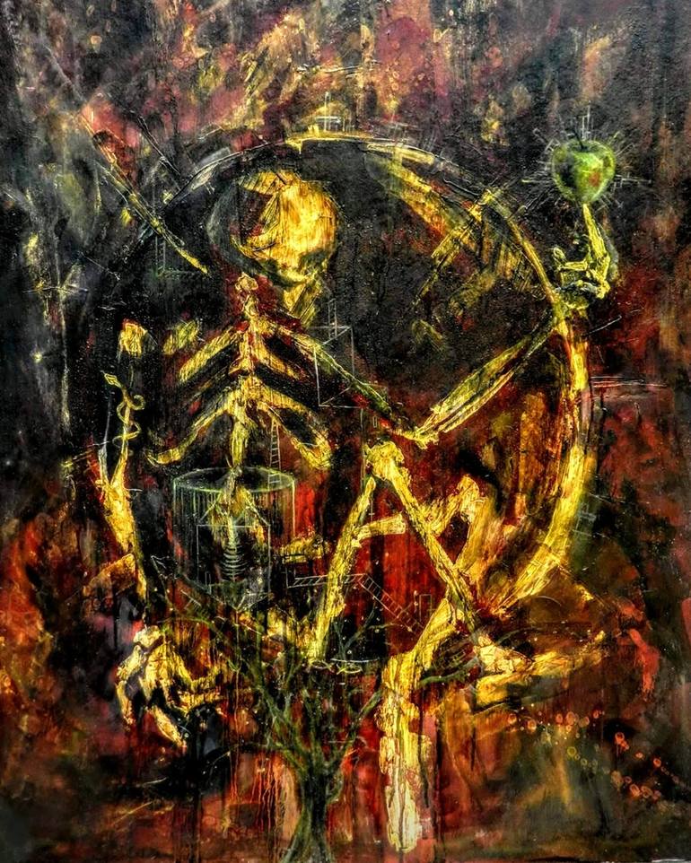 Pagan rebirth Painting by Marko Gacesa | Saatchi Art
