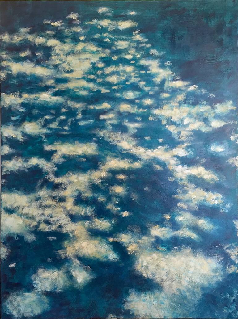 Shadows on a Path Painting by Christine So | Saatchi Art