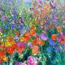 Wild Flowers By The Sea Painting by Maria-Victoria Checa | Saatchi Art