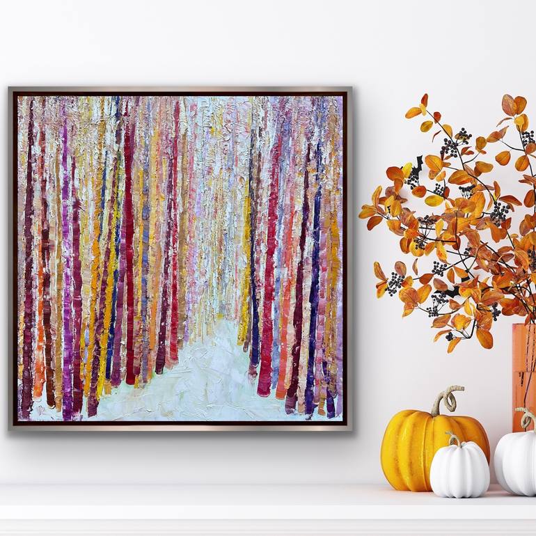 Bamboo Path Painting by Maria-Victoria Checa | Saatchi Art United Kingdom