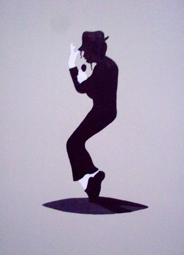 The King of Pop Painting by Gracie York | Saatchi Art