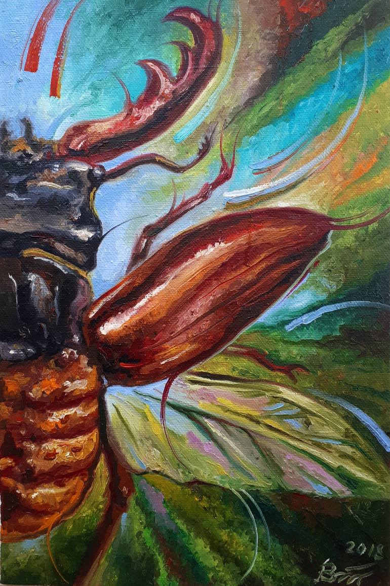 June bug Painting by Serhii Voichenko | Saatchi Art