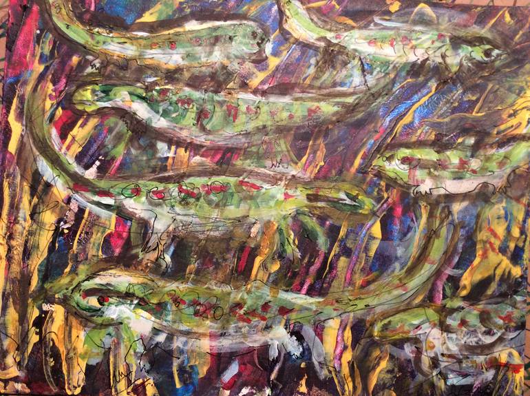 Newts Painting by James Le Master | Saatchi Art