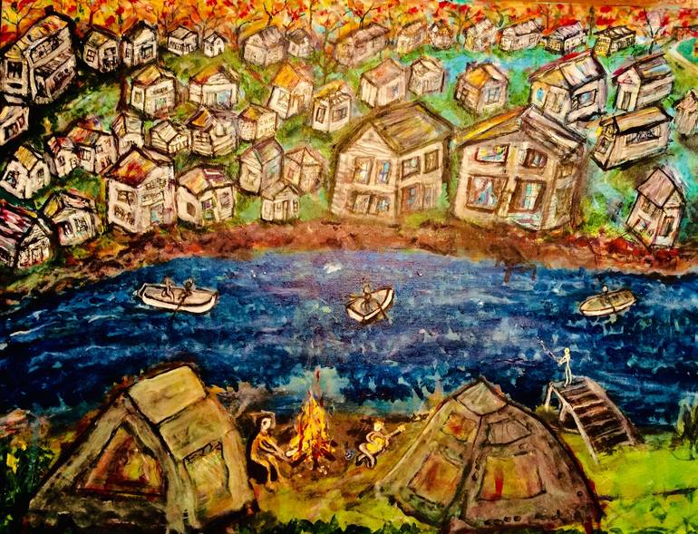 Lazy Bend Painting by James Le Master | Saatchi Art