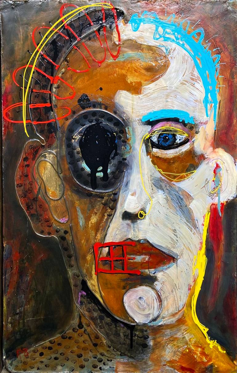 Faces #3 Painting by Frank Marino Baker | Saatchi Art