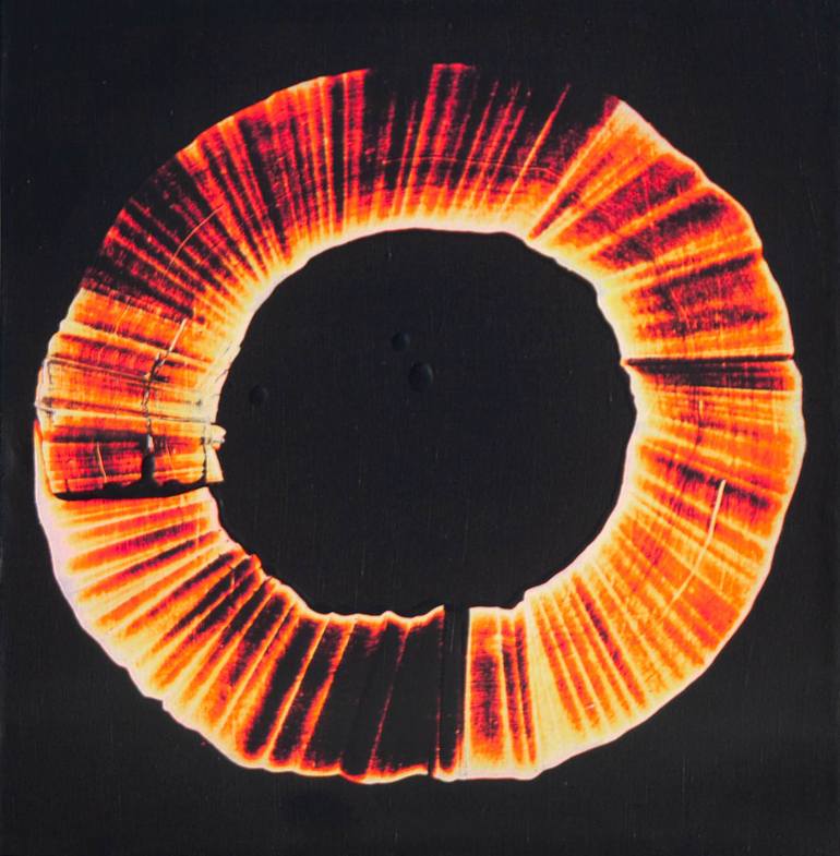 Lava circle Painting by Deonis Thekko | Saatchi Art