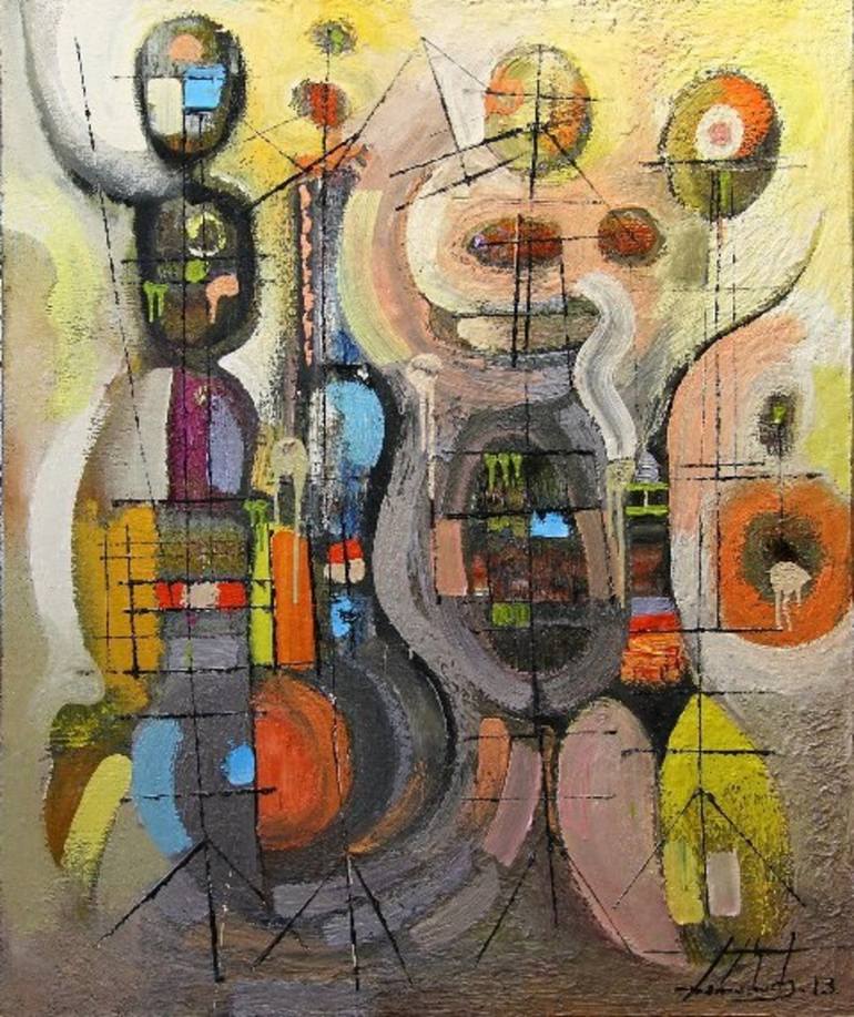 The Jazz Painting by Zaza Kharabadze | Saatchi Art