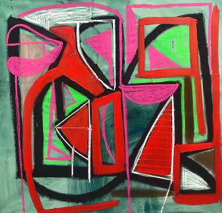 Guale 4 Painting by Robert Langley | Saatchi Art