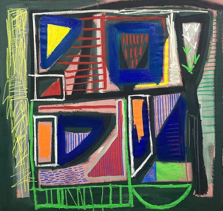 Guale 19 Painting by Robert Langley | Saatchi Art