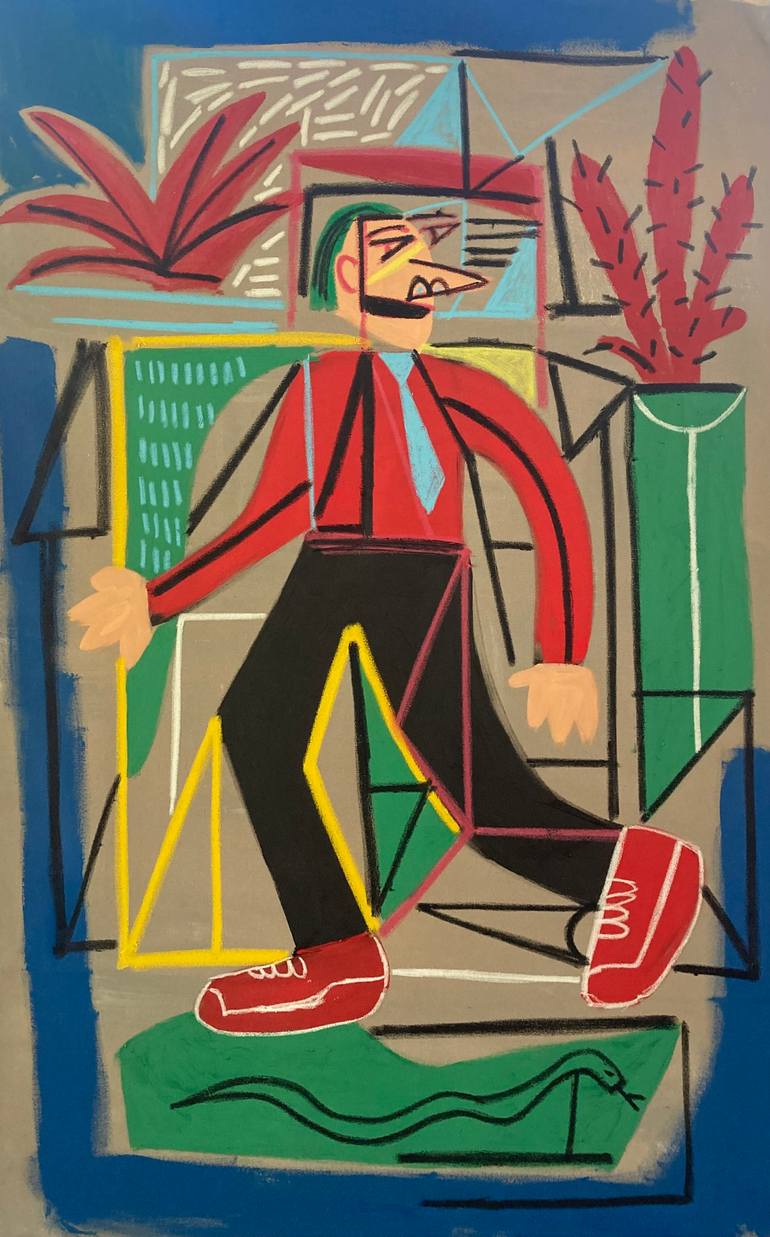 Golden Rod 1 Painting by Robert Langley | Saatchi Art