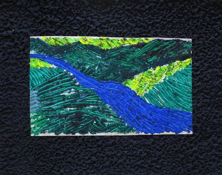 COMFORTING CLEAVAGE Painting by NANDKISHORE IYENGAR | Saatchi Art