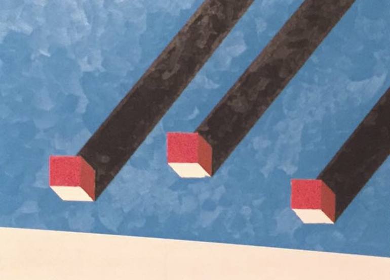 Cubism beach Painting by David Essein | Saatchi Art