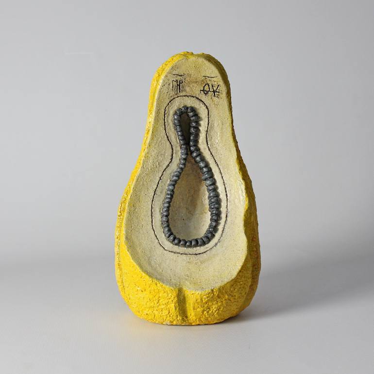 Mother of God Papaya. Mythological Ceramic Sculpture. Outdoor Sculpture ...