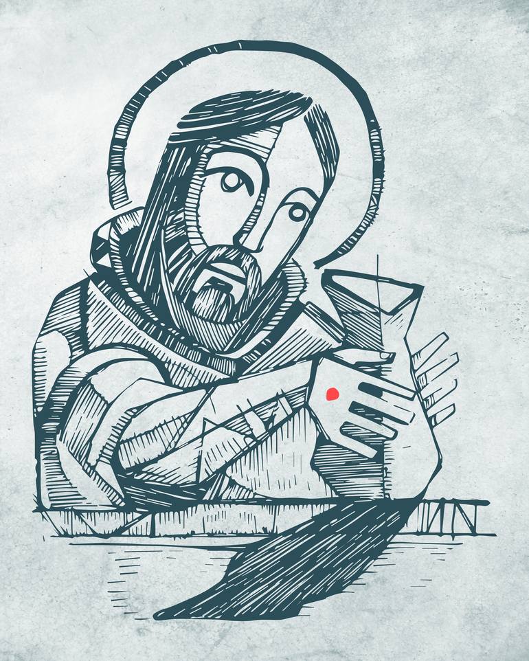 Jesus Christ Potter Mixed Media by Bernardo Ramonfaur | Saatchi Art