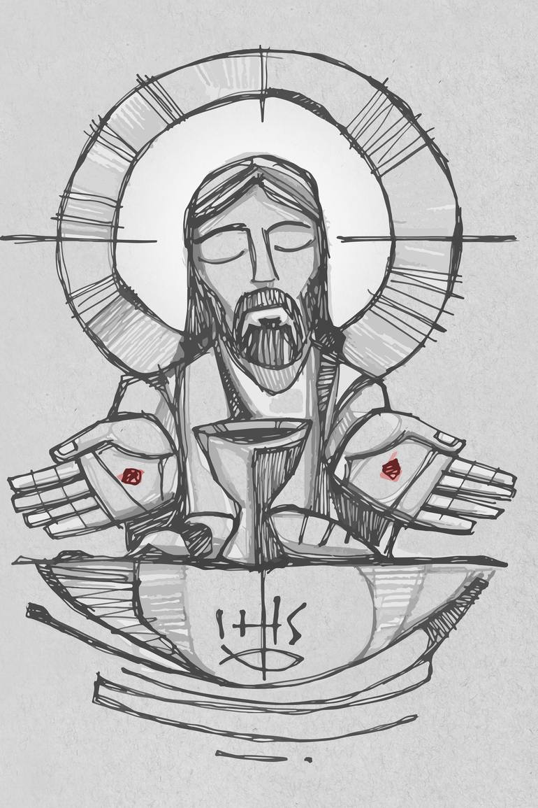 Shared Bread Mixed Media by Bernardo Ramonfaur | Saatchi Art