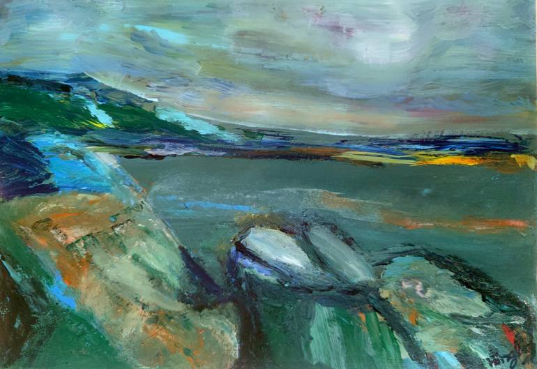 Rendezvous Painting by Hinglaz Bardoloi | Saatchi Art