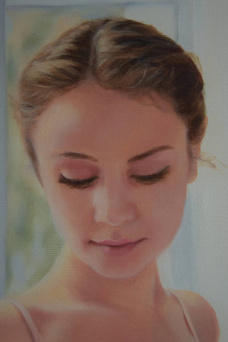 Ballerinas between two dances Painting by Silvia Haban | Saatchi Art