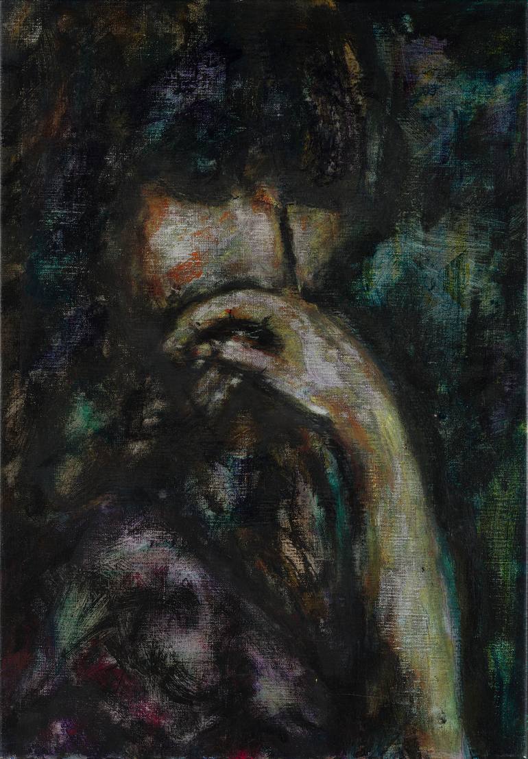 In doubt Painting by Katrijn Van Bree | Saatchi Art