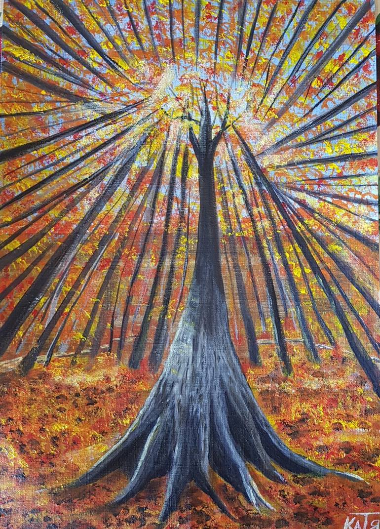 Standing strong Painting by Katya Catalinac | Saatchi Art