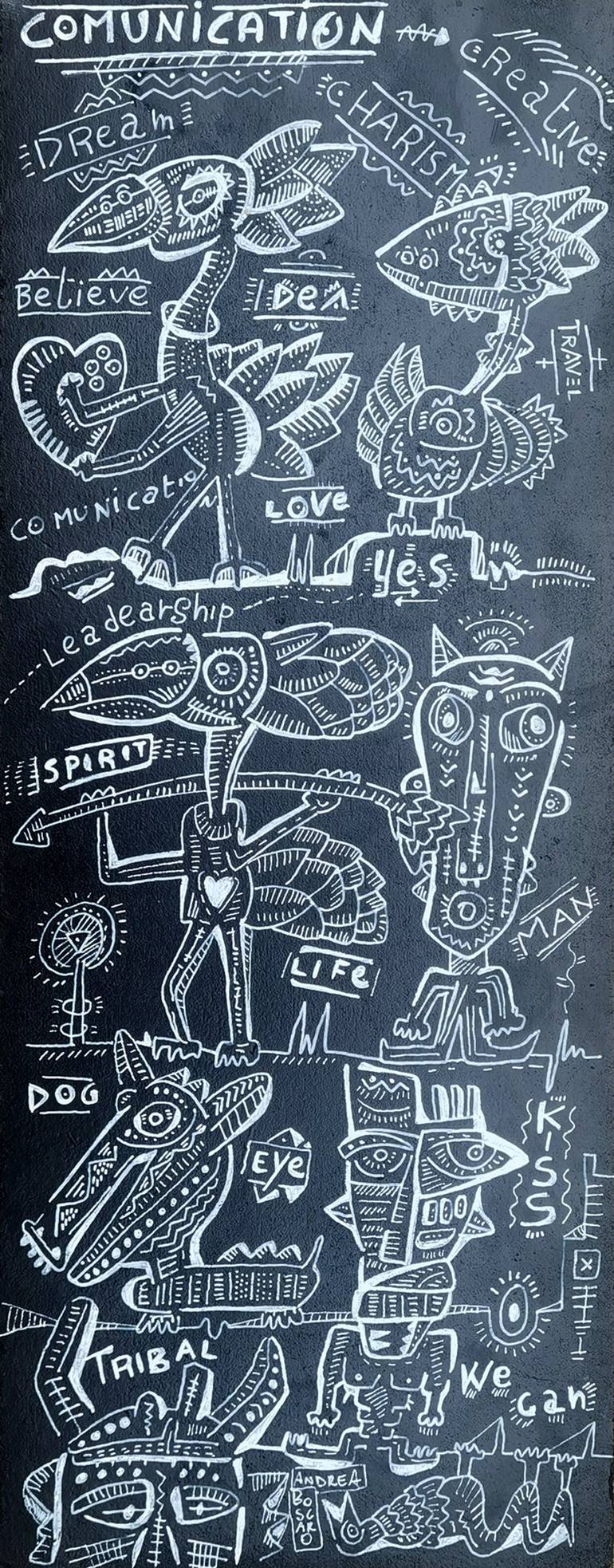 Men live without control Painting by Andrea Boscaro | Saatchi Art