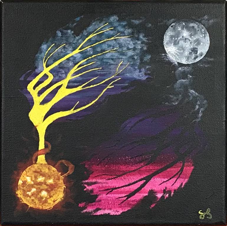 Celestial Balance Painting by Steve Stefanko | Saatchi Art