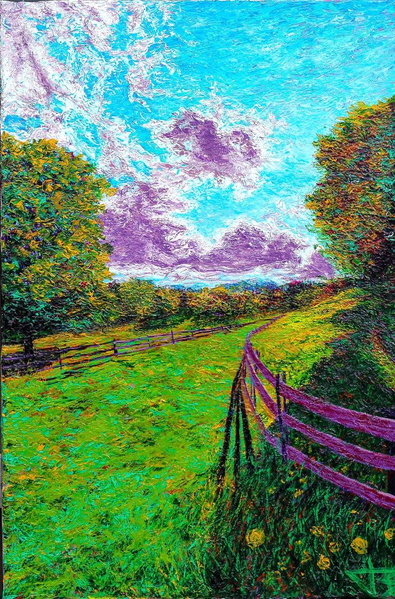 Peacefield Painting by Joshua Blankinship | Saatchi Art