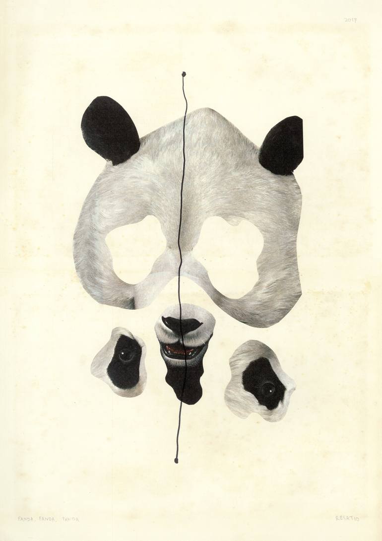 Panda Panda Panda Collage by Resatio Adi Putra | Saatchi Art