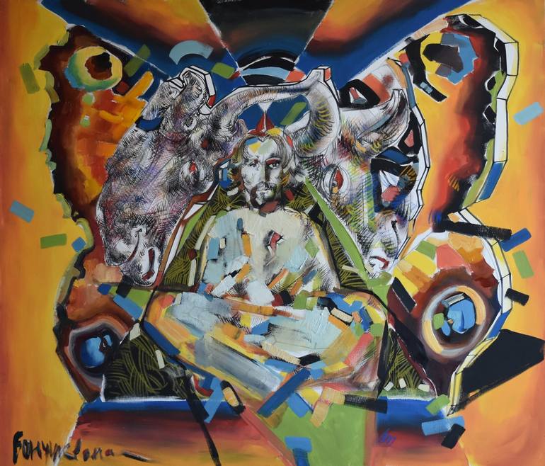 Transhumanism Phenomenon Painting by Roman Bonchuk | Saatchi Art