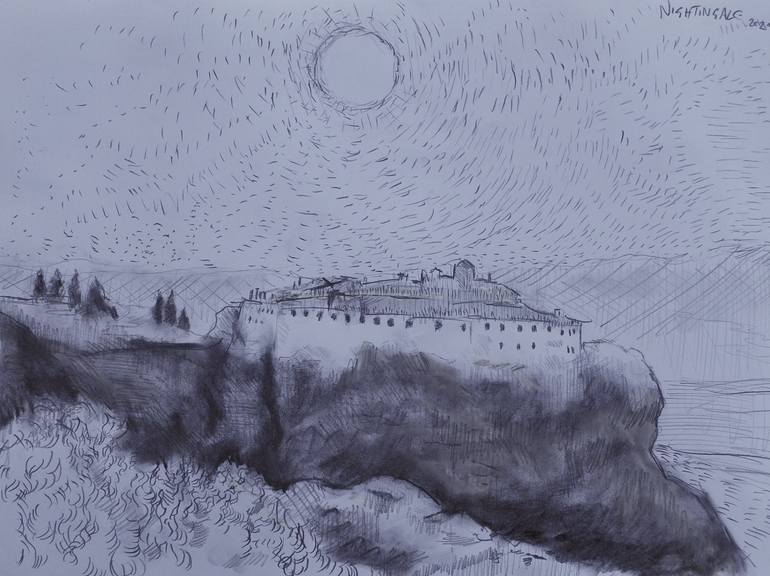 Meteora Painting by Tam Nightingale | Saatchi Art