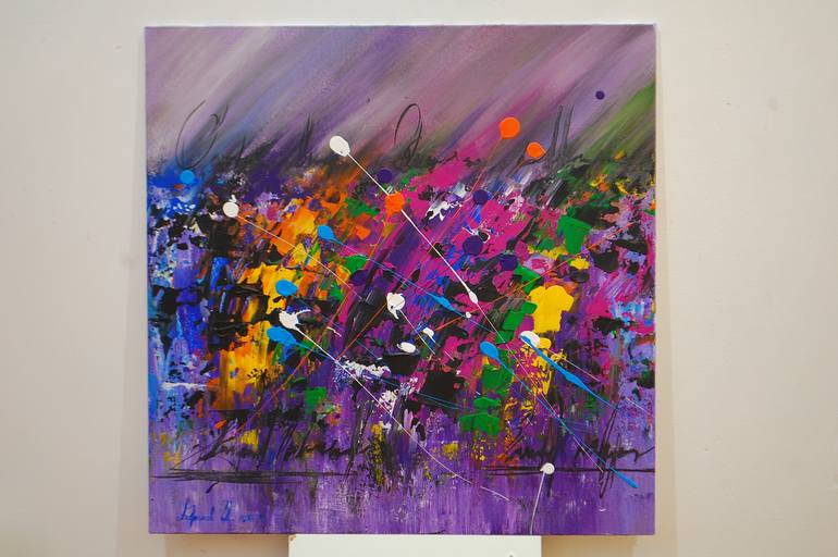 Diffusion of potassium permanganate. Painting by Ivan Andronov ...