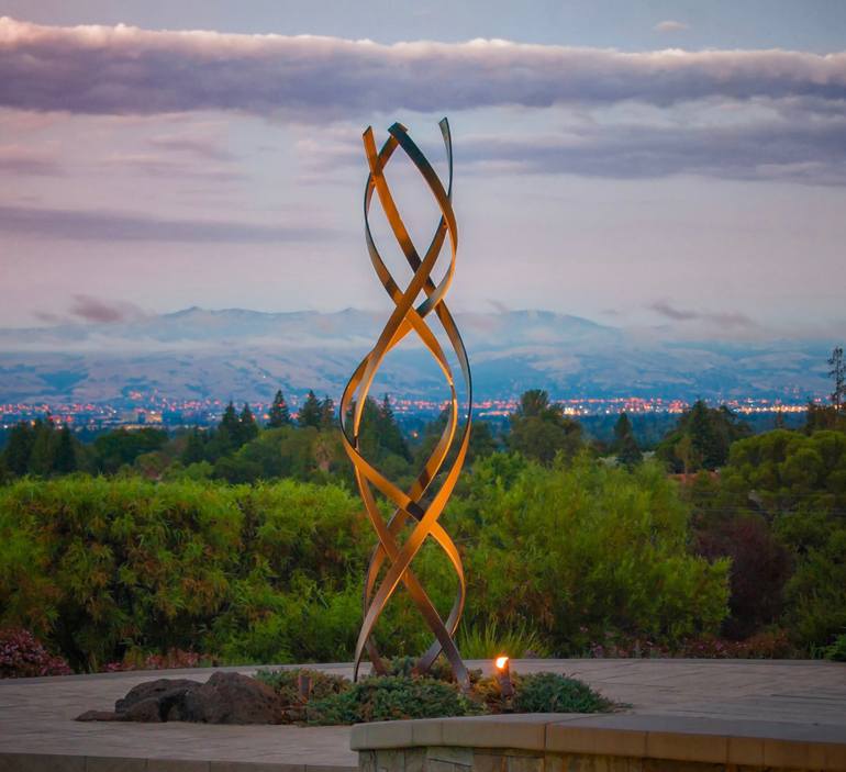 KISMET MAX, modern outdoor sculpture Sculpture by Jennifer Asher ...