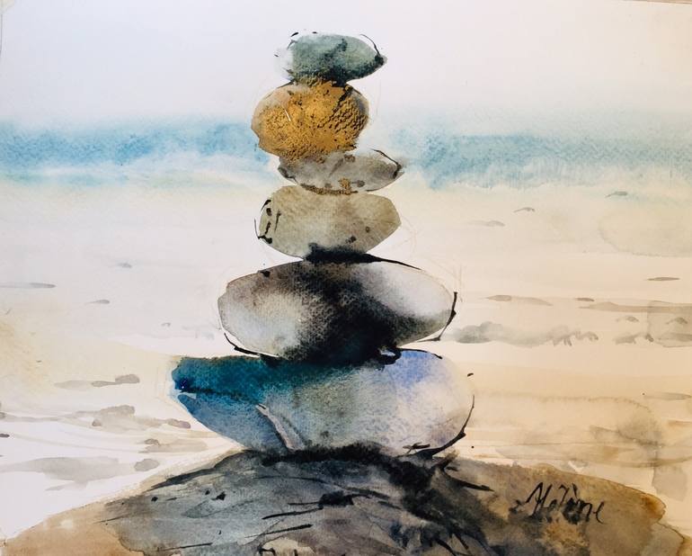 the balance Painting by Elena Manoli | Saatchi Art