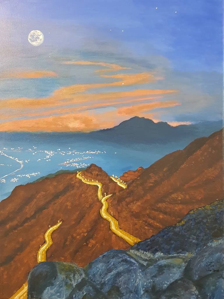 Al Hada, Taif Painting by Tya Maria | Saatchi Art