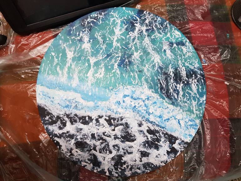 Waves Painting by Tya Maria | Saatchi Art