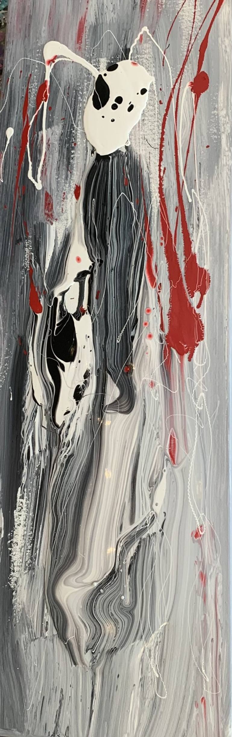 Space Alien Painting by Maureen Tepedino | Saatchi Art