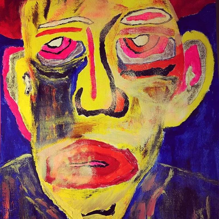 Junkie (Exhale of Relief) Painting by Michael Villena | Saatchi Art