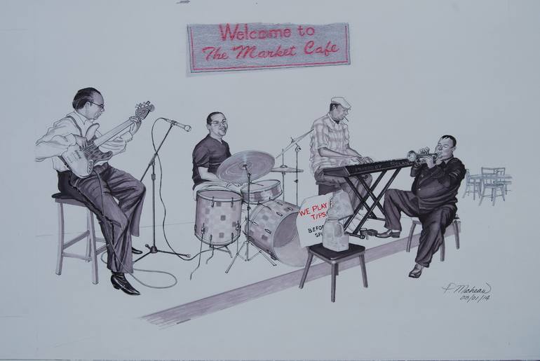 Boys in the Band Drawing by Phillip Micheau | Saatchi Art
