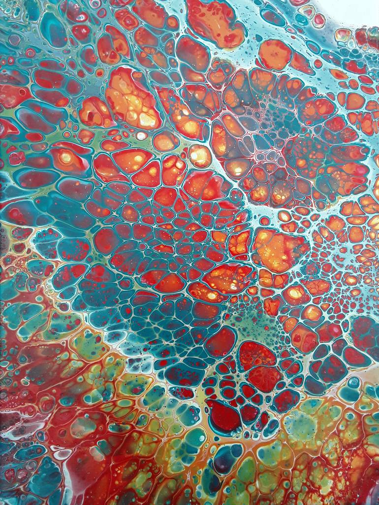 Phoenix Scales Painting by JACOB GREEN | Saatchi Art