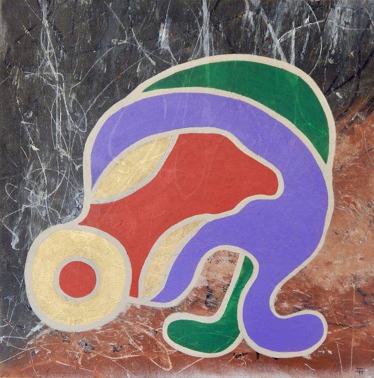 Abstract Figure Painting by Ian Hardcastle | Saatchi Art