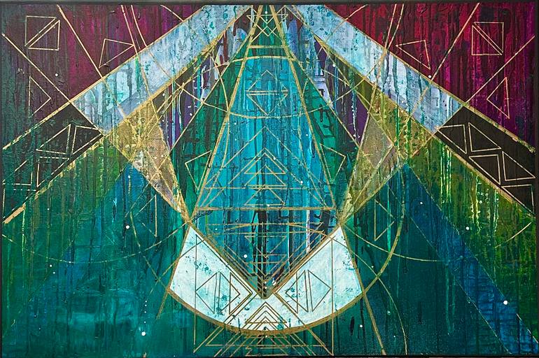 As Above, So Below Painting by Jan Routh | Saatchi Art