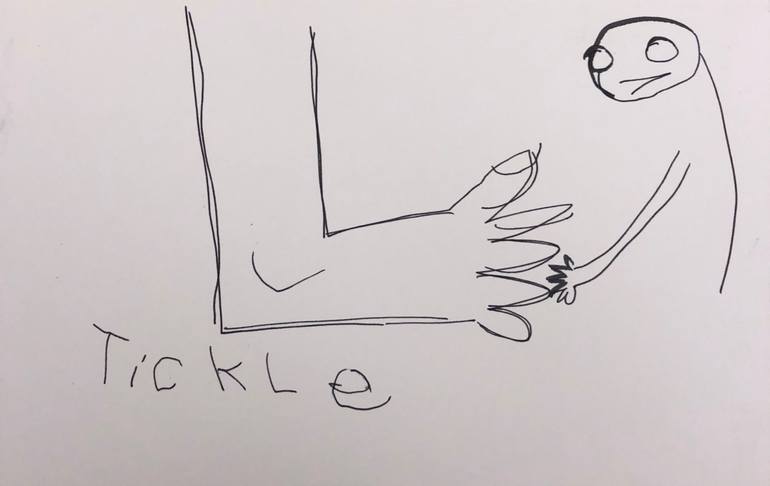Tickle Drawing by Joshua Sterrett | Saatchi Art