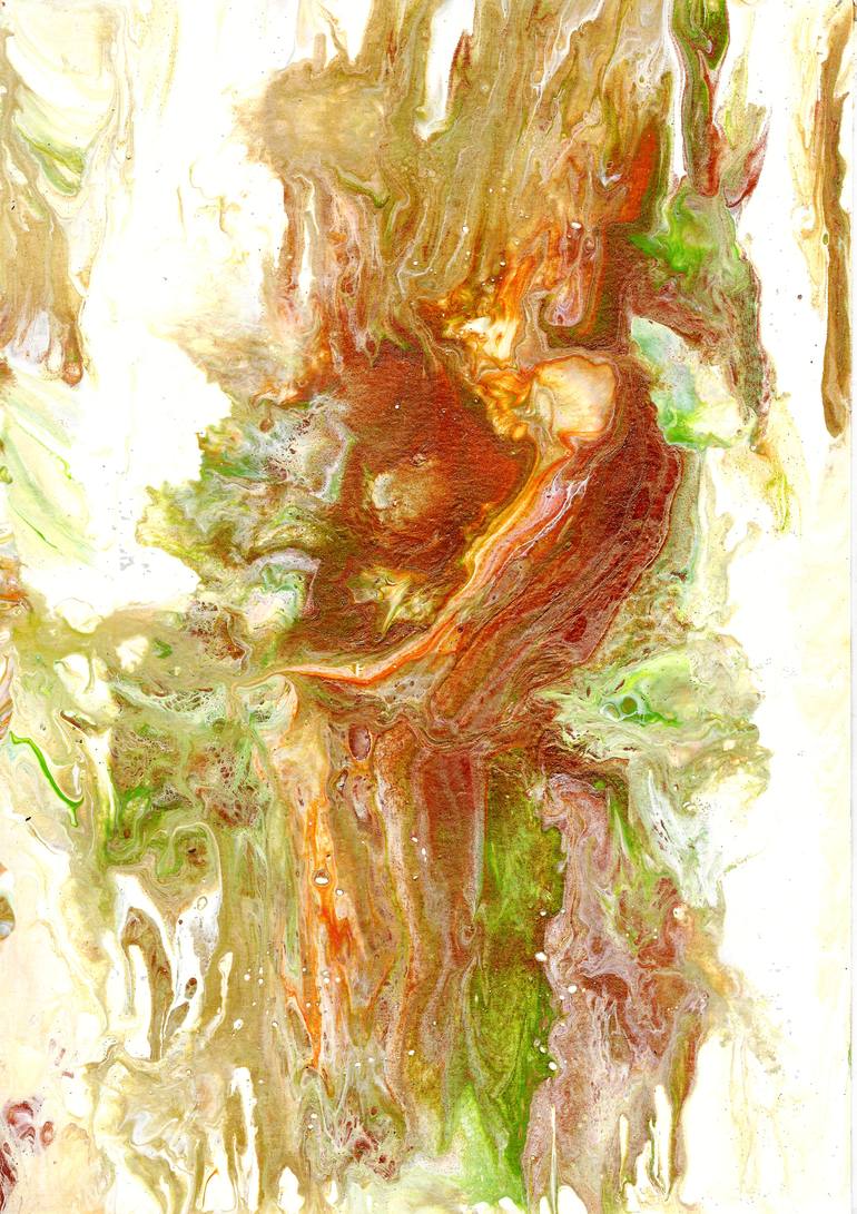 Fire on Mars Painting by Claudia Hoffmann | Saatchi Art