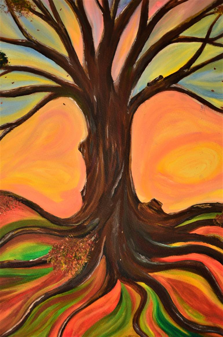 Autumn Spirit Painting by samantha vanzyl | Saatchi Art