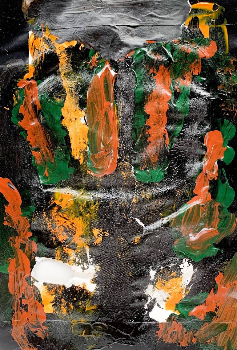 Heavy Stomp Handprint Painting by Elijah Huron | Saatchi Art