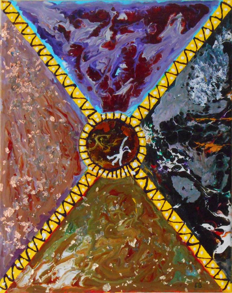 Les Saisons (Seasons) Painting by Eb Artist | Saatchi Art