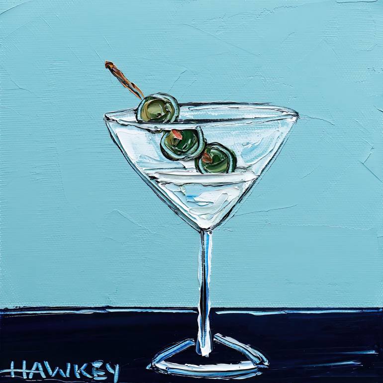 Martini 2 Painting by Angela Hawkey | Saatchi Art