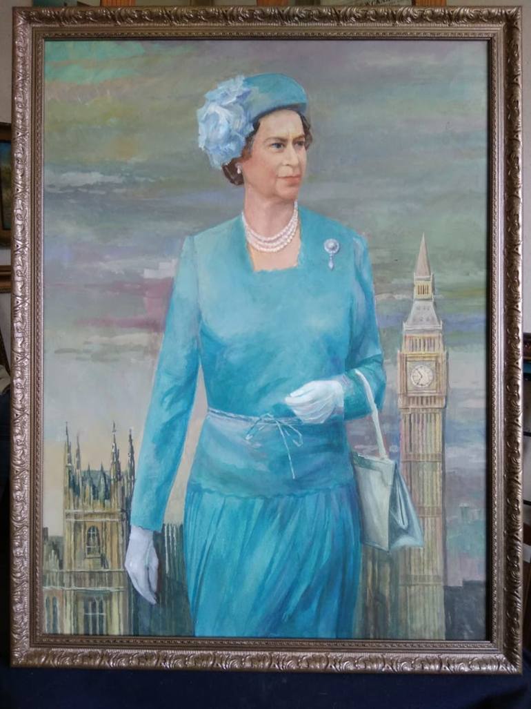 Queen Elizabeth II Painting by Fedorishchev Evgeny | Saatchi Art