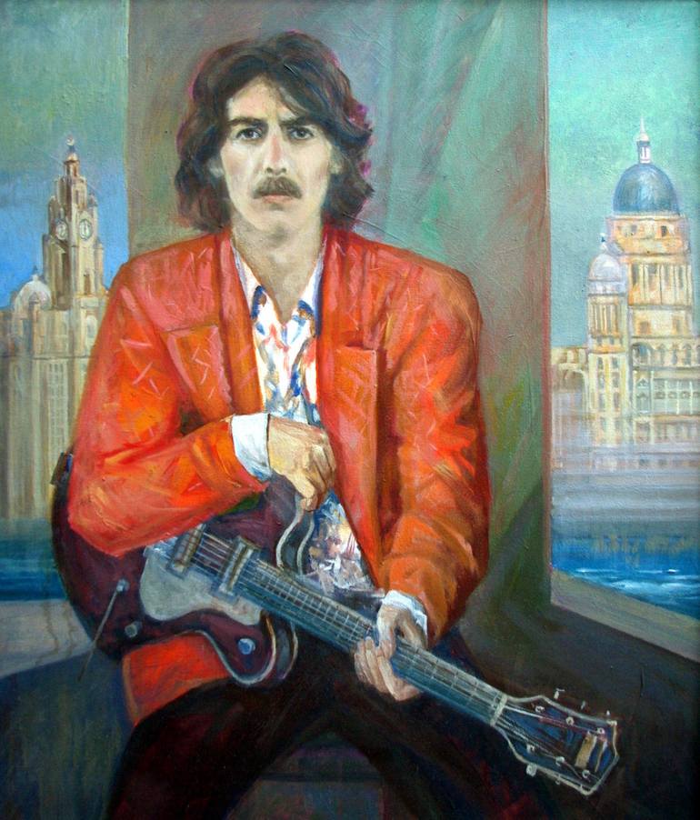 Portrait of George Harrison Painting by Fedorishchev Evgeny | Saatchi Art