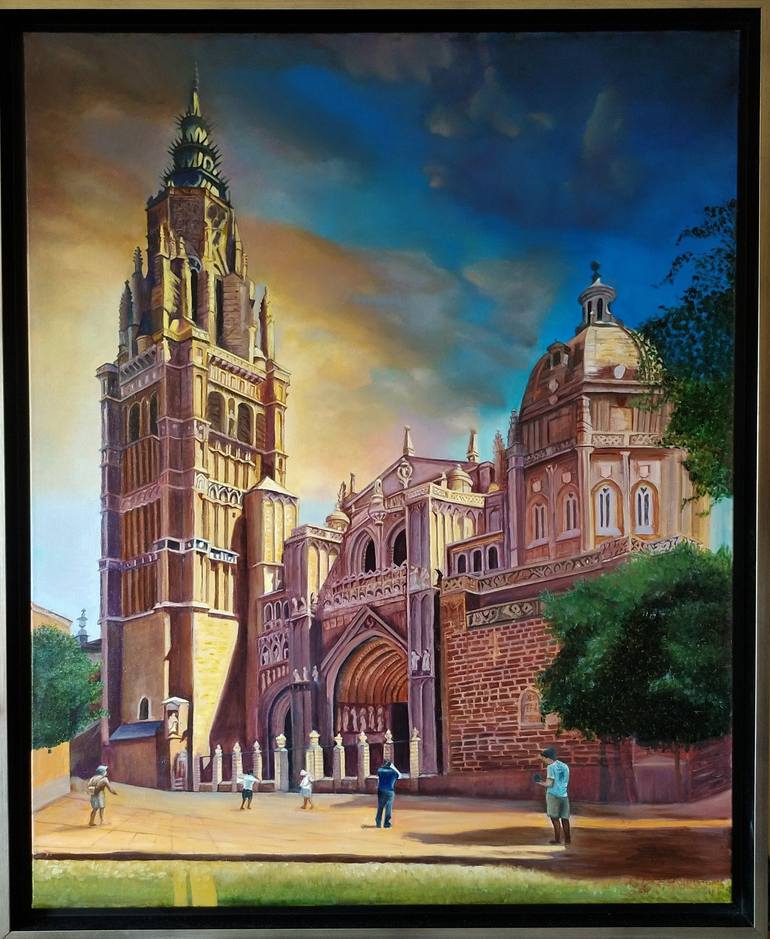 Catedral Sta Maria Painting by Rosa Fernandez | Saatchi Art