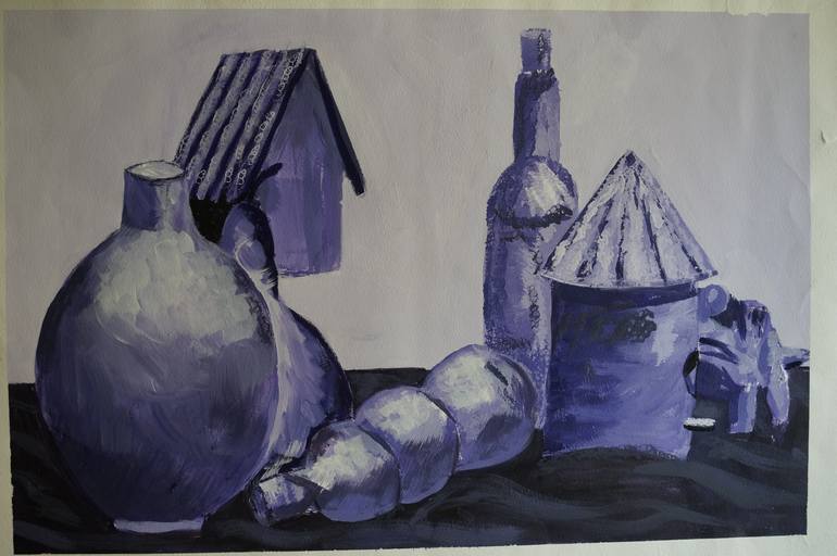 Purple Still Life Painting by Kursten Melnick | Saatchi Art